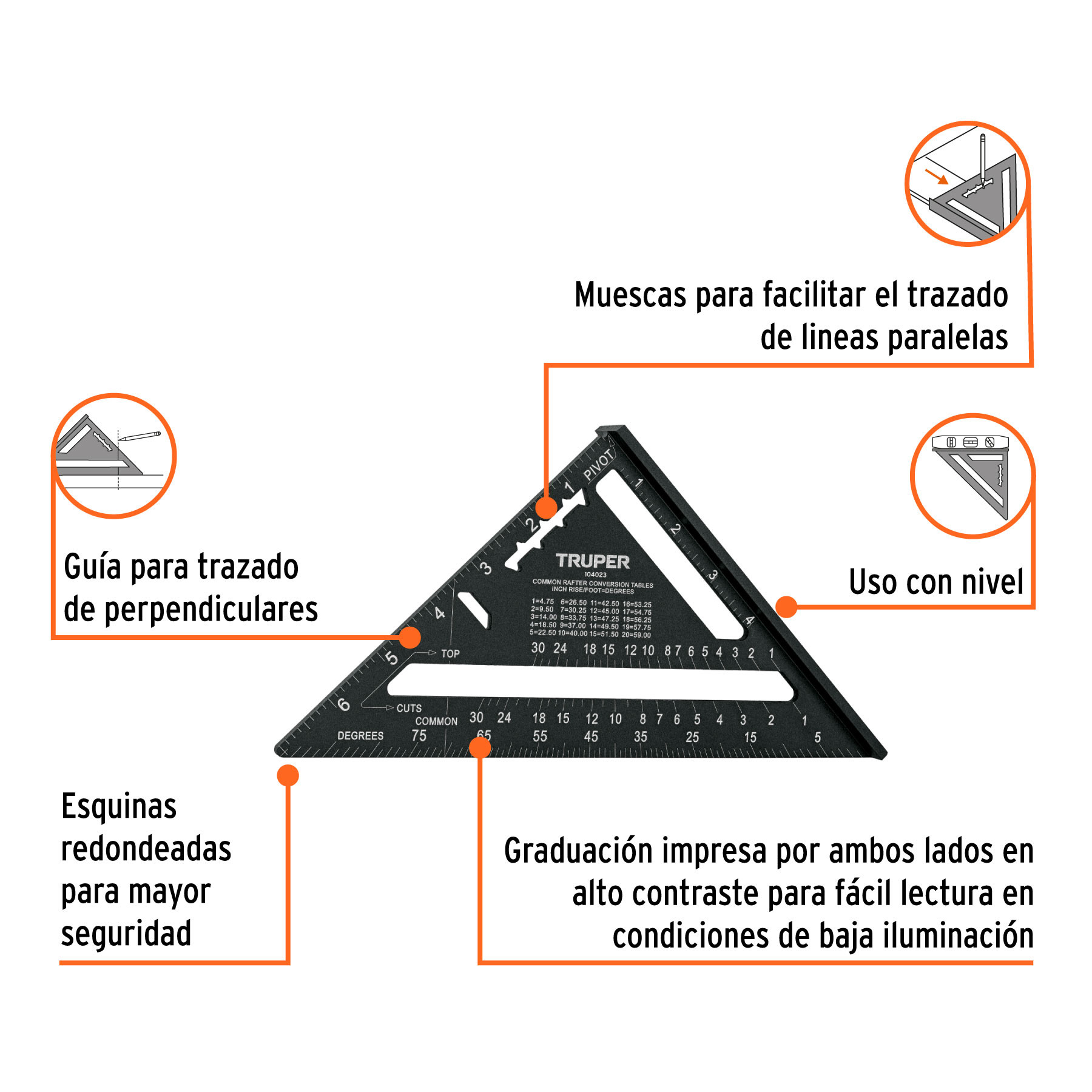 Escuadra 7 , aluminio color negro, para muro de yeso, TRUPER, Truper ...