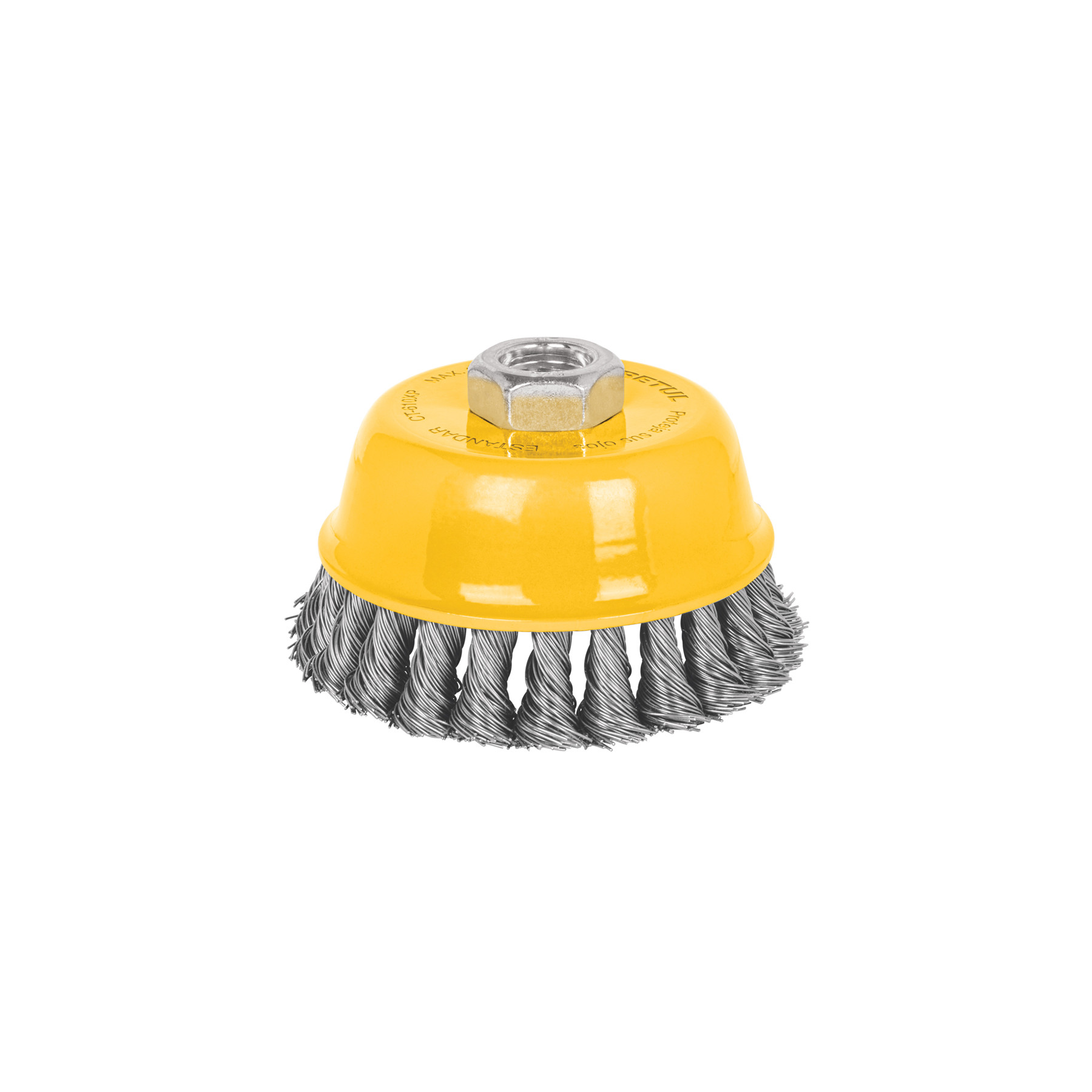 Carda copa 4 alambre trenzado grueso, eje 5/8 -11, Pretul, Cardas Para ...