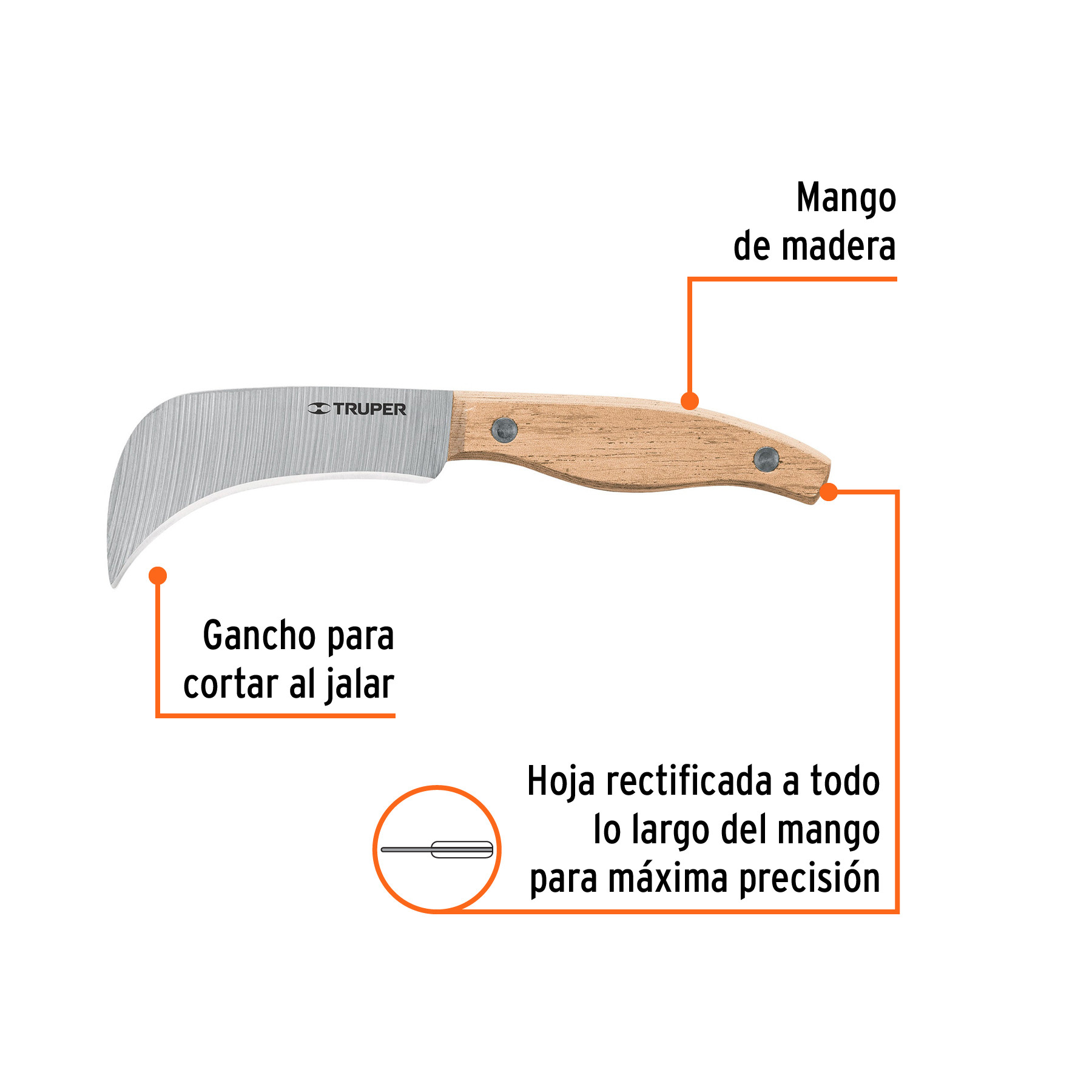 Cuchillo 7 para linóleo, Truper, Truper, 17002