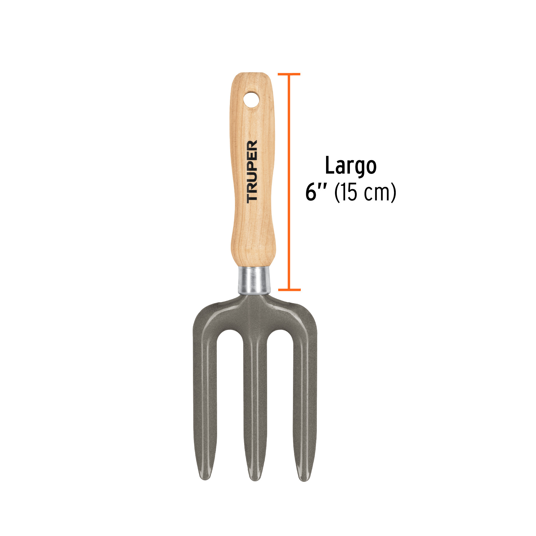 Bieldo para jardín, mango de 6 , Truper, Bieldos, 15026