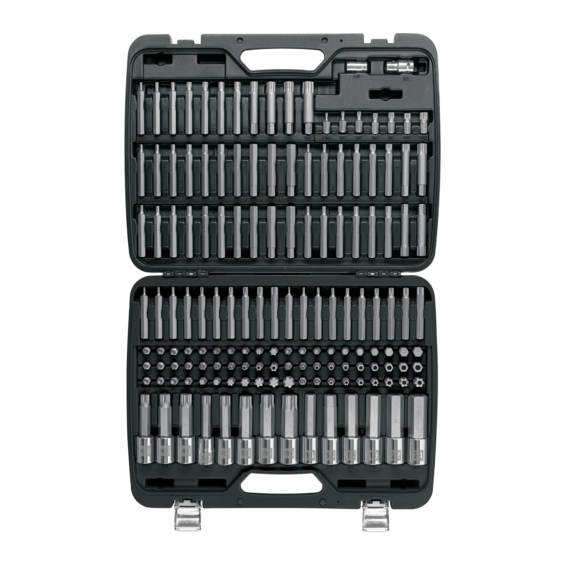 Juego de puntas y dados con punta para mecánica, 150 piezas, Truper, 102520