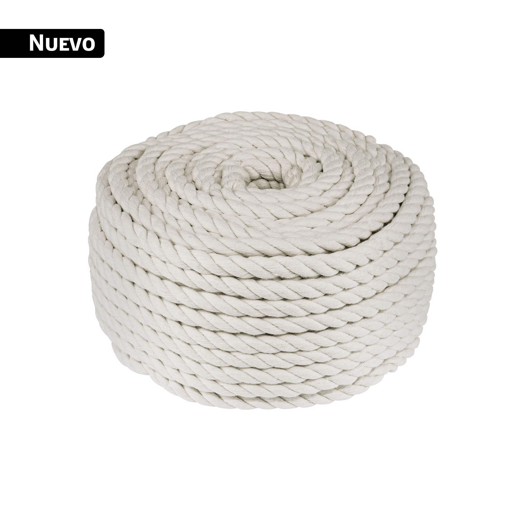 Piola de algodón de 6 mm, rollo, natural, 1 kg, FIERO, Fiero, 45837