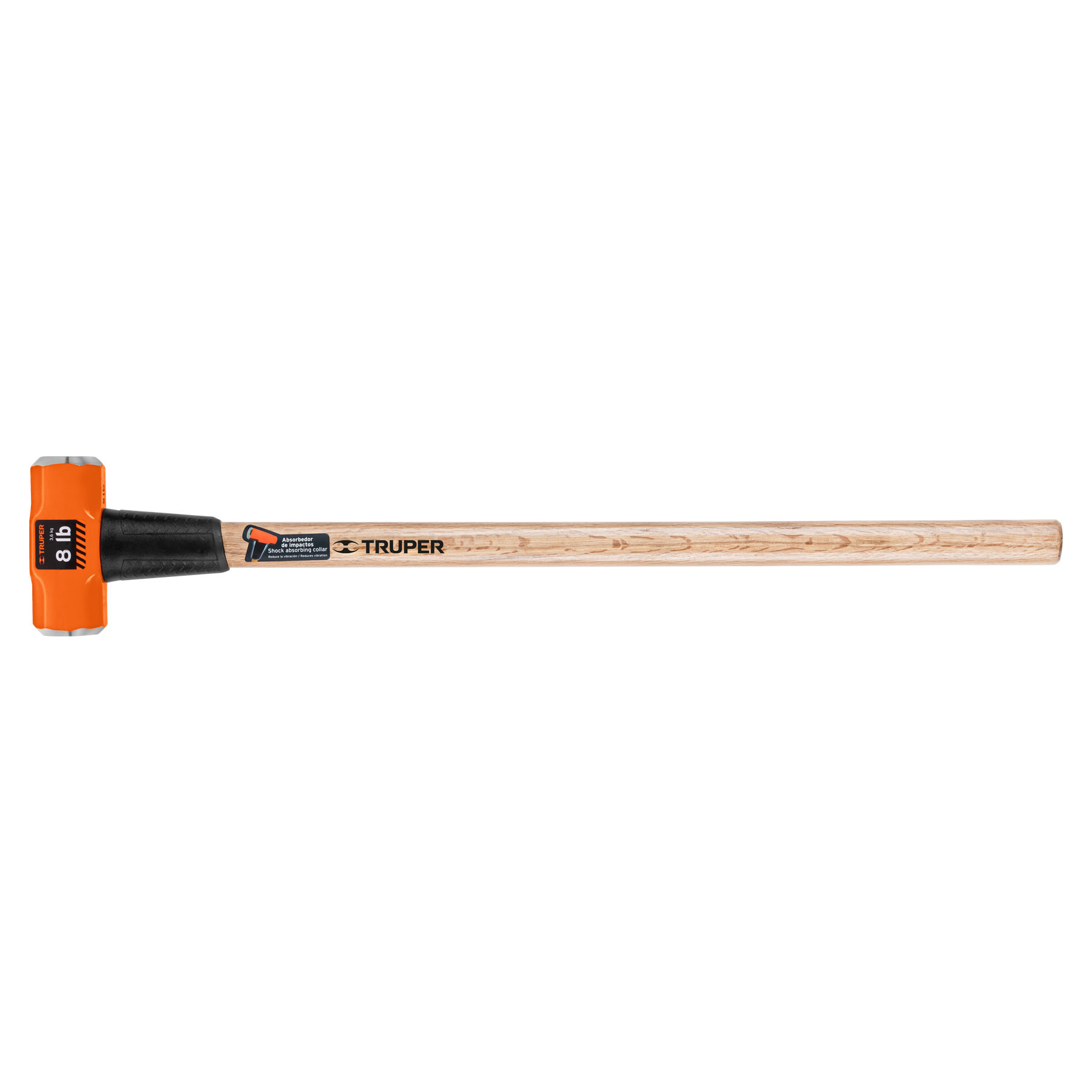 Marro octagonal 8 lb, mango de madera 36 , TRUPER, Truper, 16511