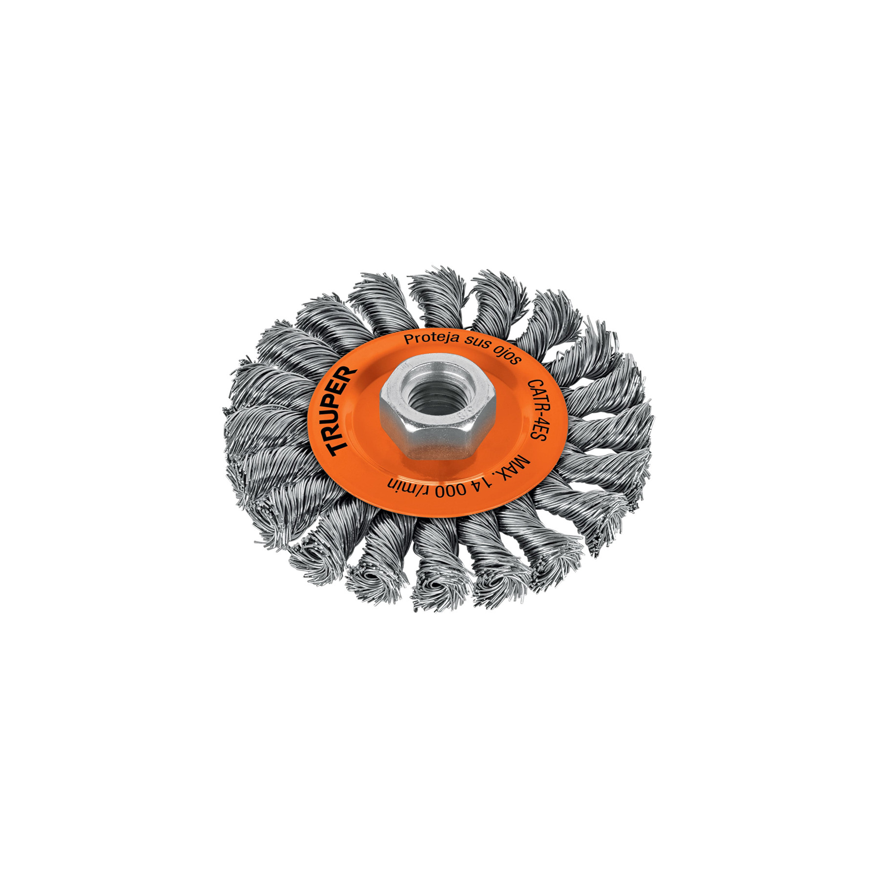 Carda circular 4 alambre trenzado, eje 5/8 -11, TRUPER, Truper, 17527