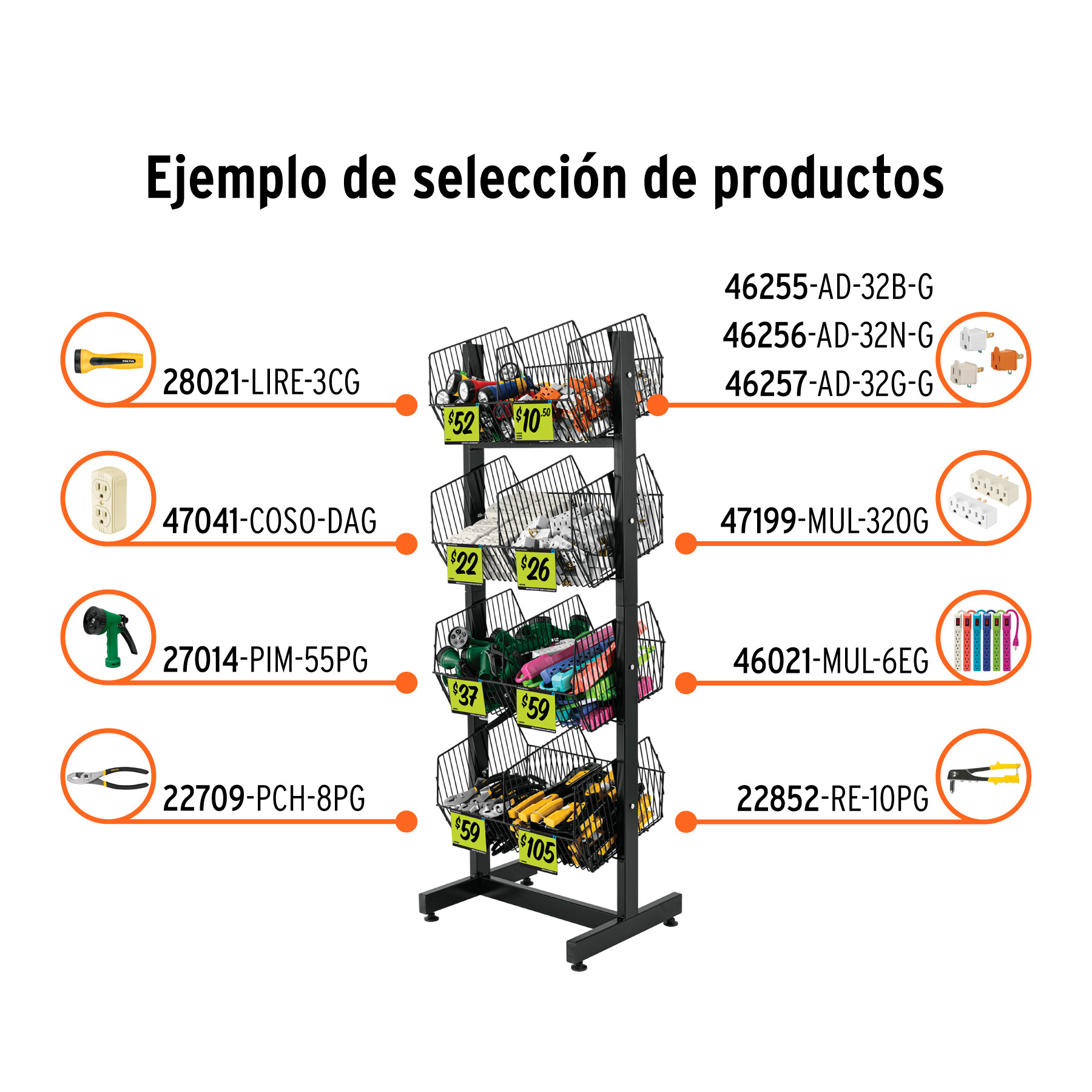 Rack botadero, metálico, 4 niveles, Truper, Truper, 50030