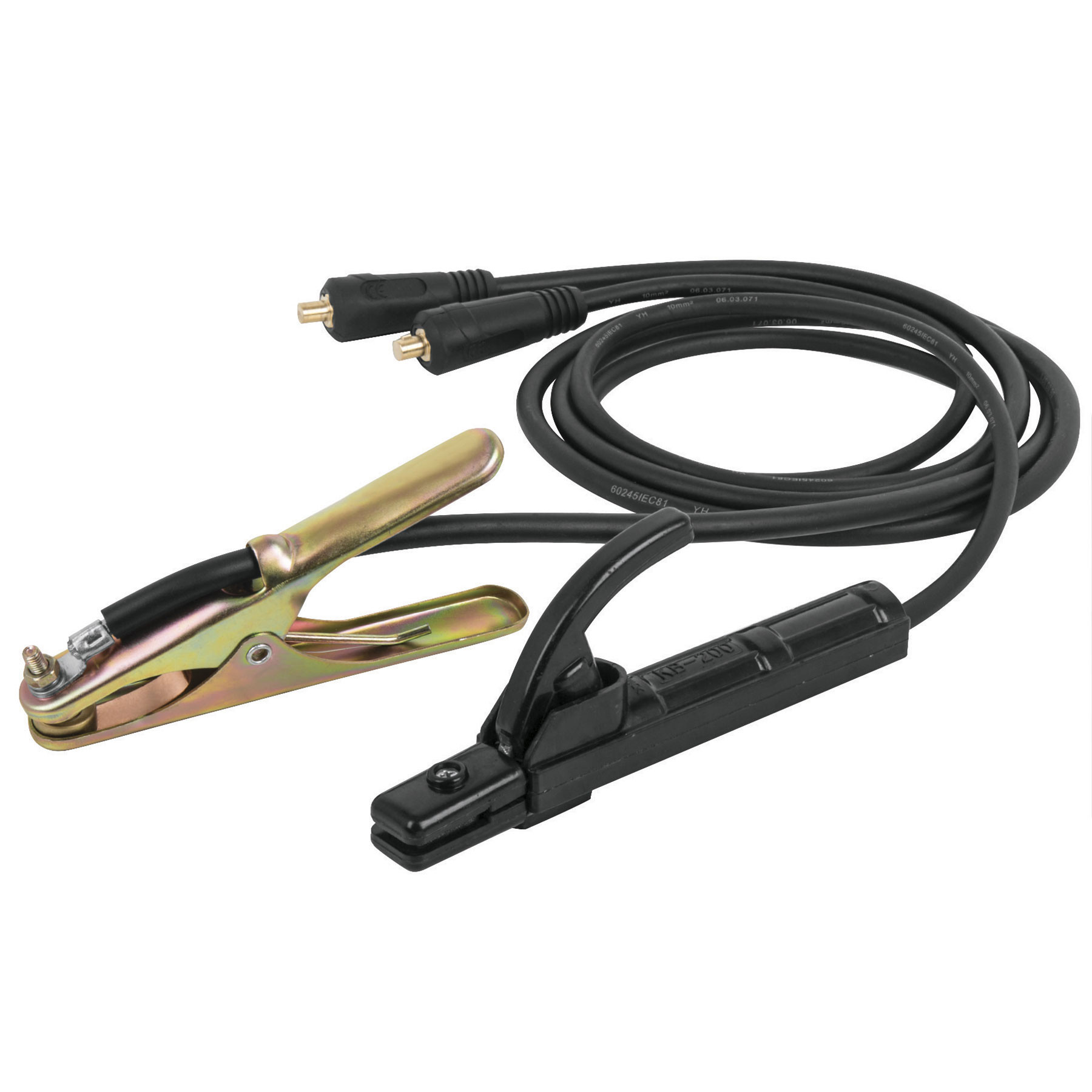 Cables p/electrodo y p/tierra 200A c/conector 3/8 , EXPERT, Truper, 12107