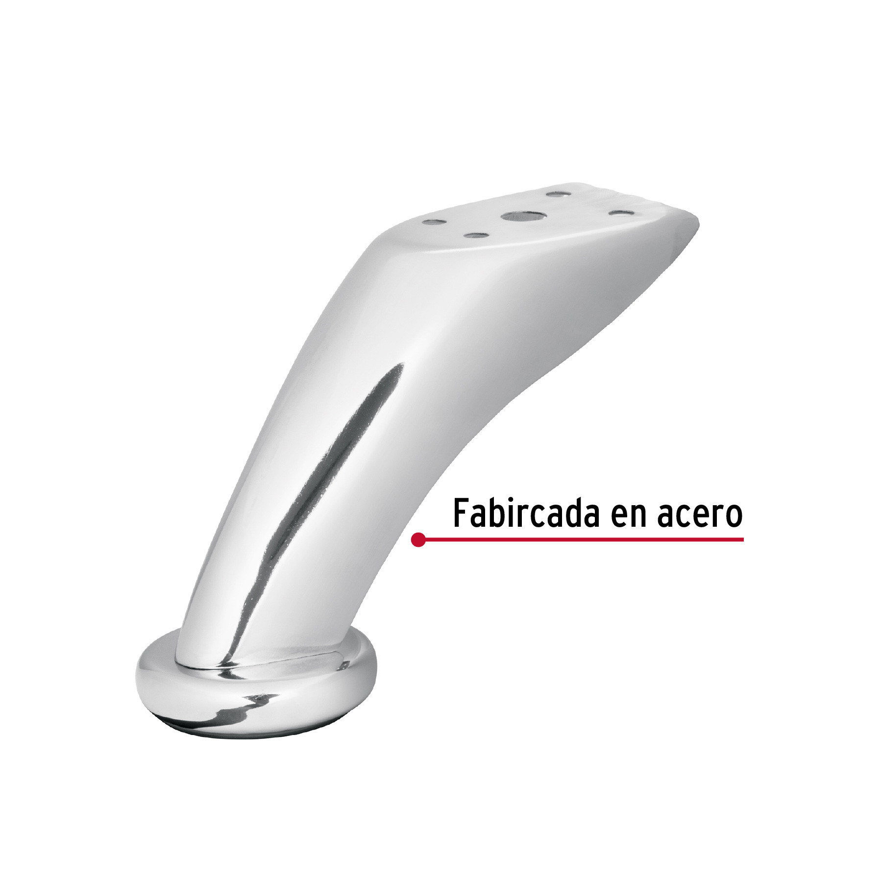Pata para sofa y mueble, cromo, 90 mm altura, Hermex, Otros Artículos ...