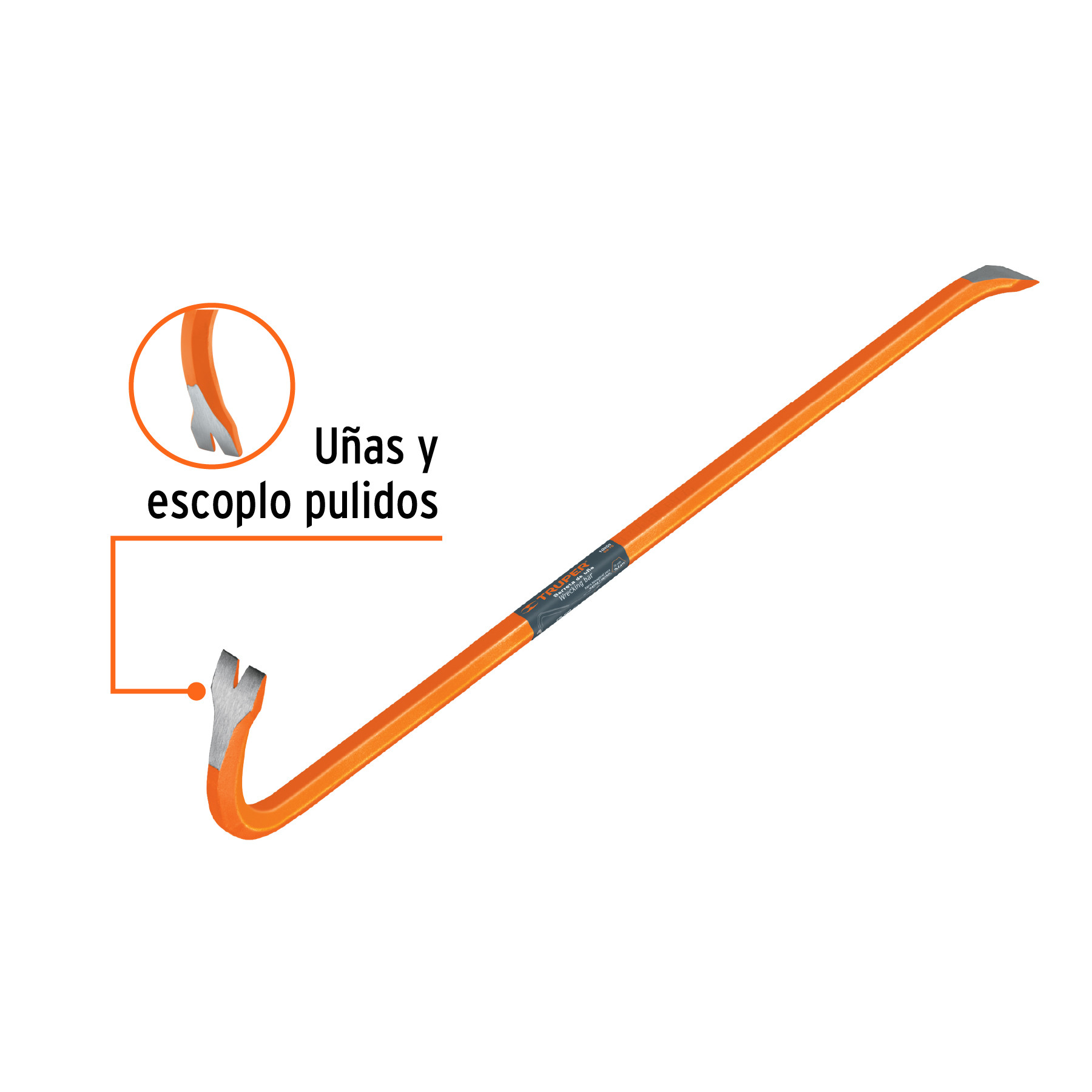 Barreta de uña de 3/4 x 75 cm, Truper, Truper, 10859
