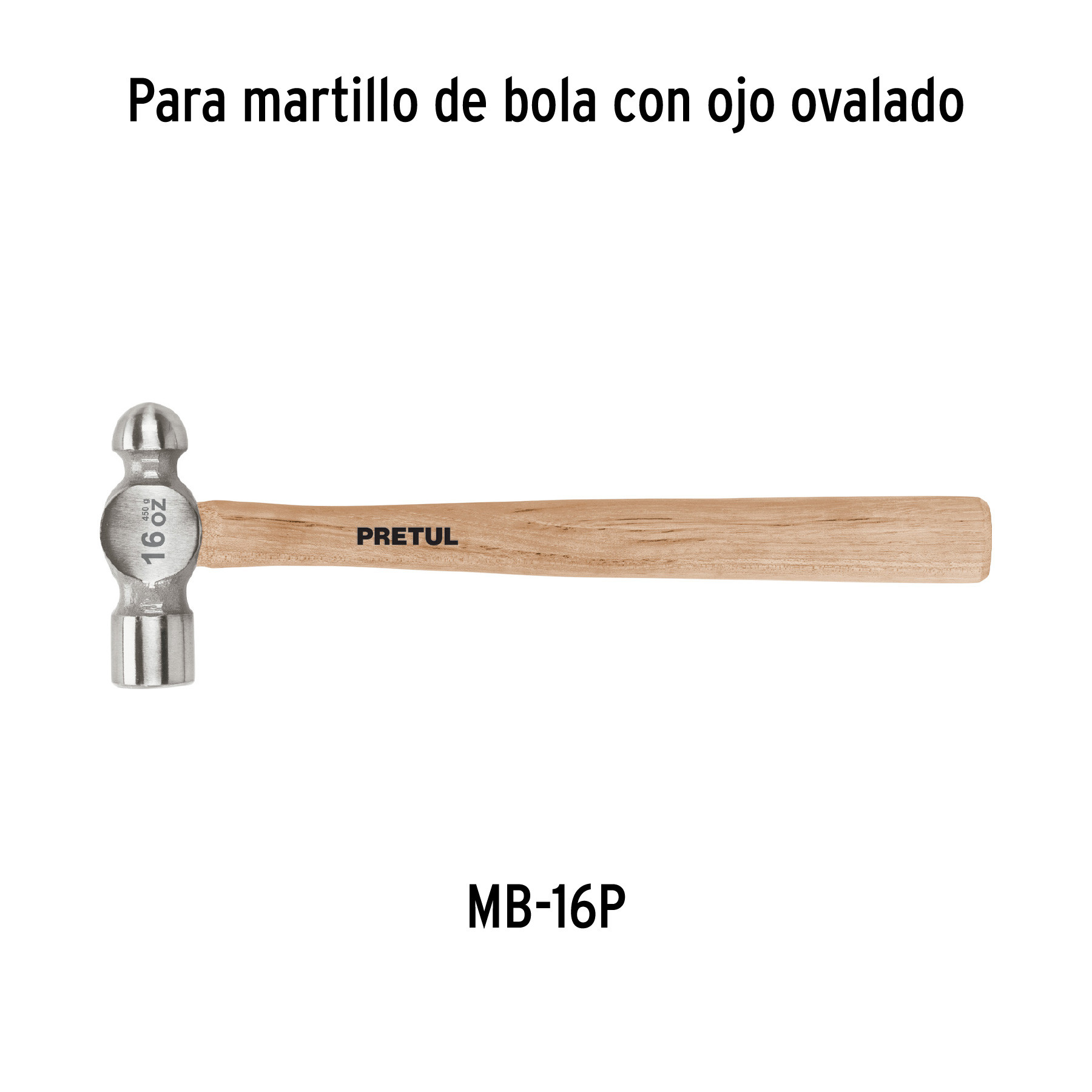 Mango para martillo de bola MB-16P, Pretul, Mangos De Reposición, 20677