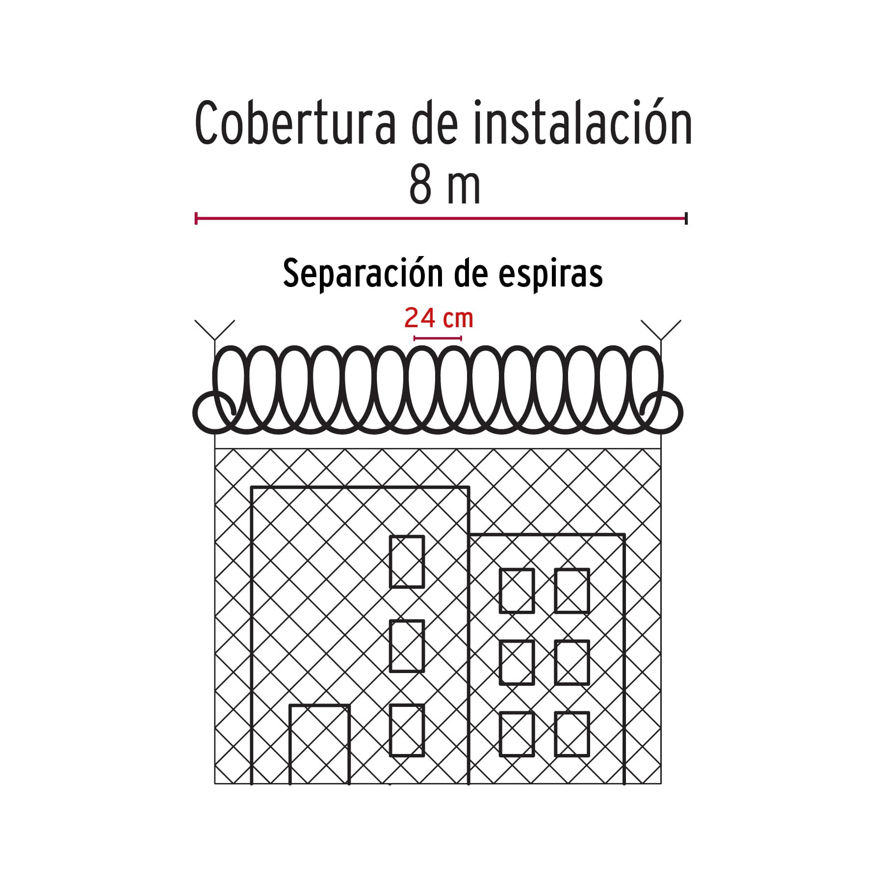 Rollo de púa concertina máxima seguridad, 45 cm diámetro, Concertinas ...