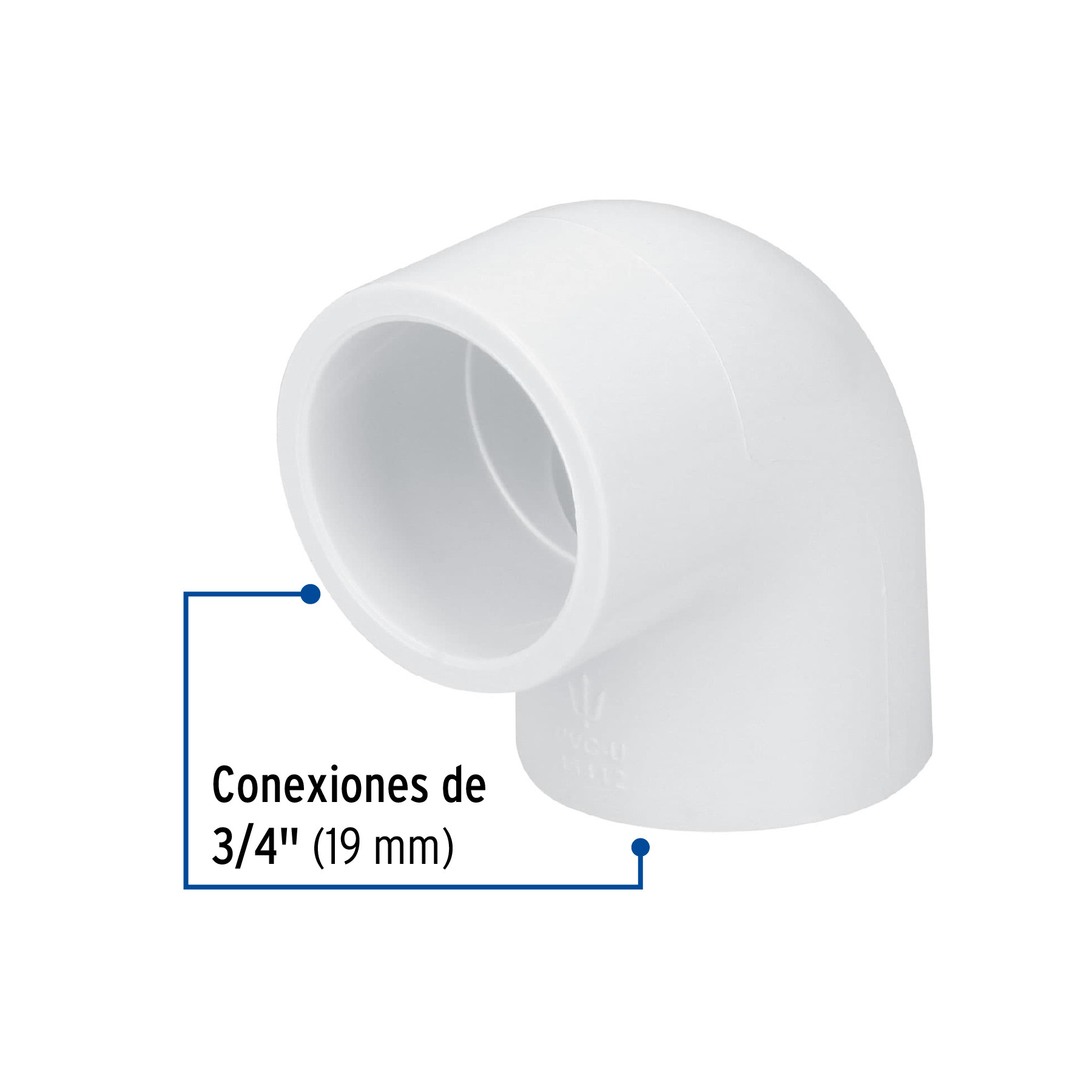 Codo 90° de PVC de 3/4 , FOSET, Foset, 45412