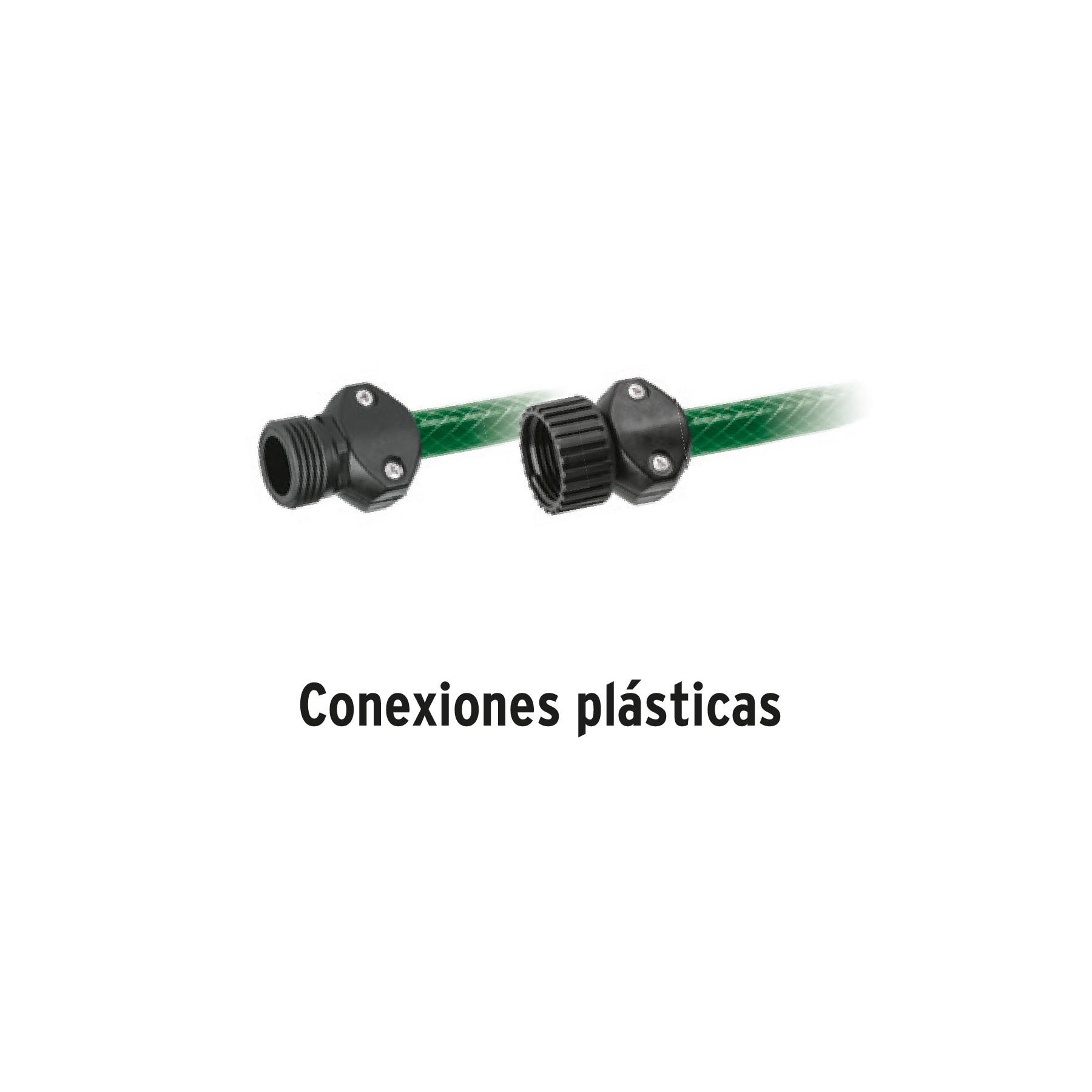 Manguera 1/2 reforzada 3 capas 10m conexiones plást, PRETUL, Pretul, 25016