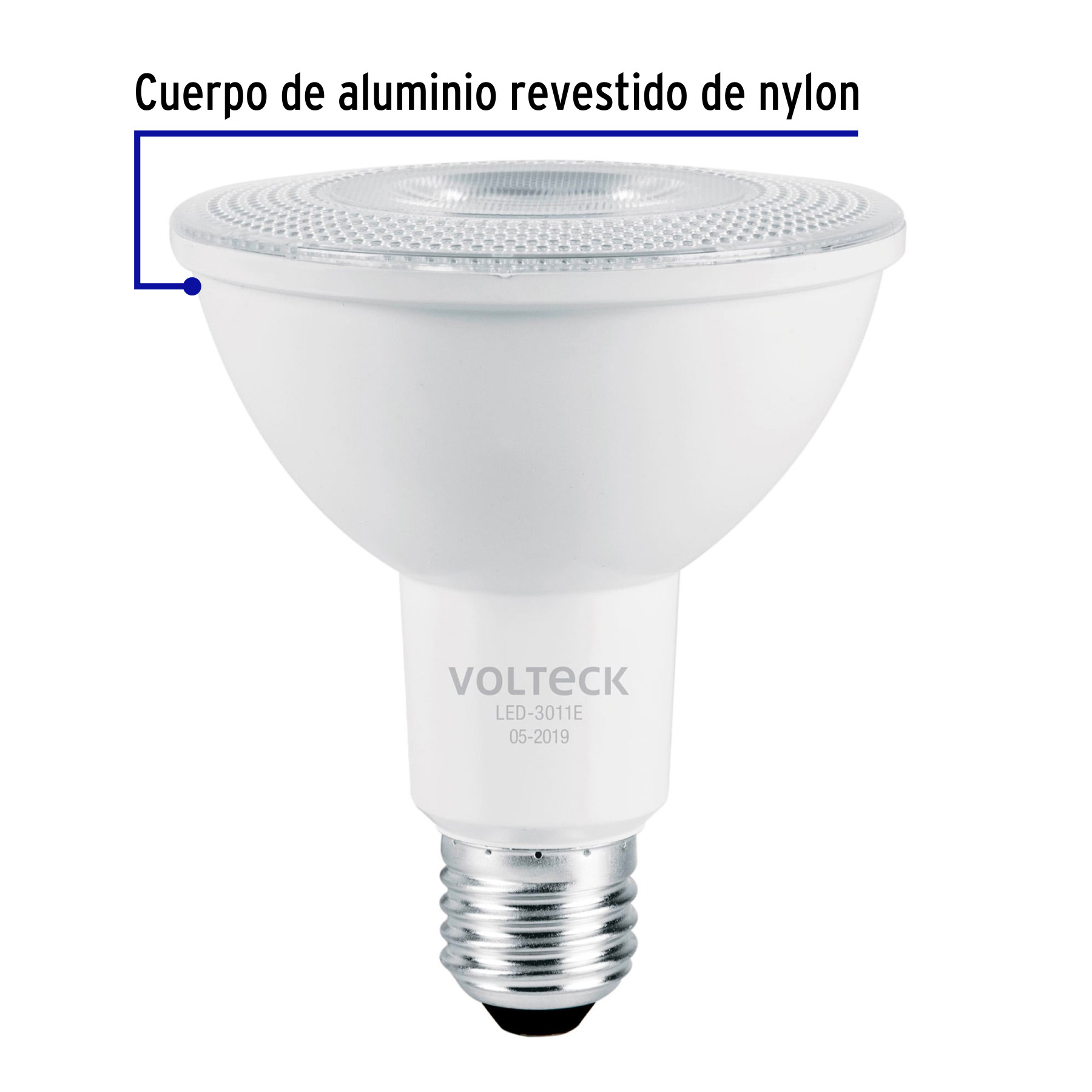 Foco LED 11 W tipo PAR30, 6500K blanca fría, VOLTECK, Volteck, 46187