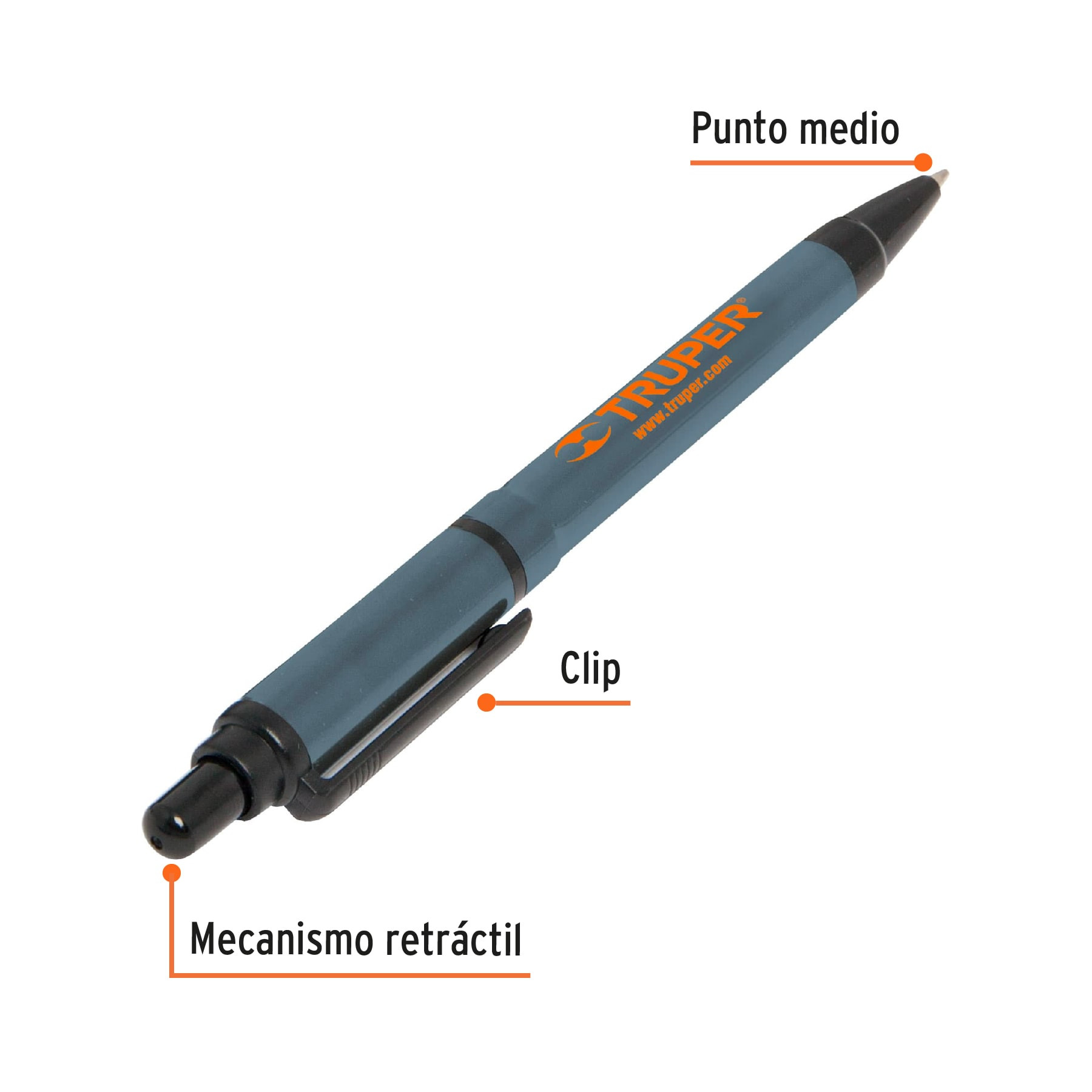 Pluma retráctil, Truper, Plumas, 60065
